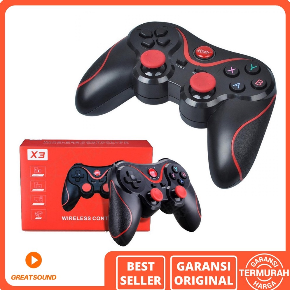 Jual 55 Flash Sale X3 Wireless Controller X3 Gamepad Joystick Bluetooth Plus Holder Hp Gamepad