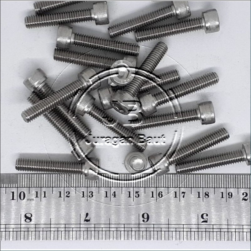 Jual BAUT L M6X30 STAINLESS STEEL SUS 304 PANJANG 3 CM 3CM BAUD STENLIS ANTI KARAT SS M6 X 30 ...