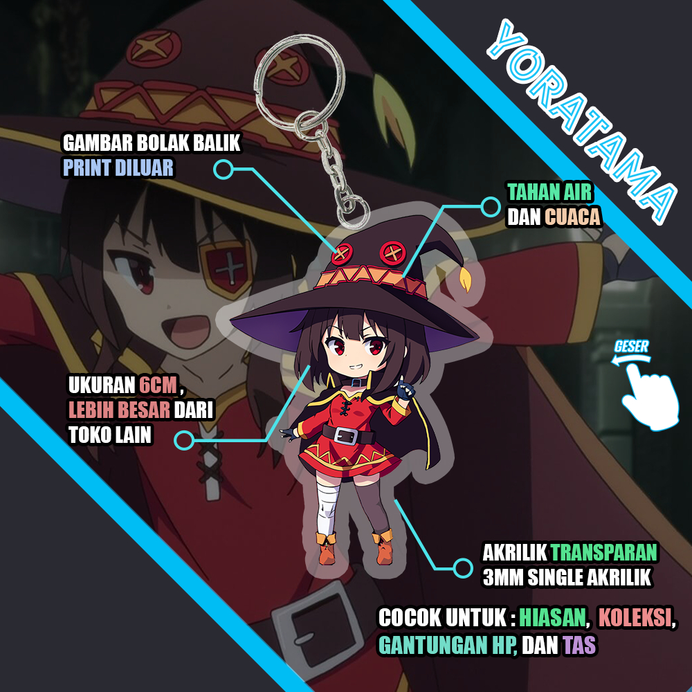 Jual Gantungan Kunci Megumin Konosuba, Keychain Anime Lucu | Shopee ...