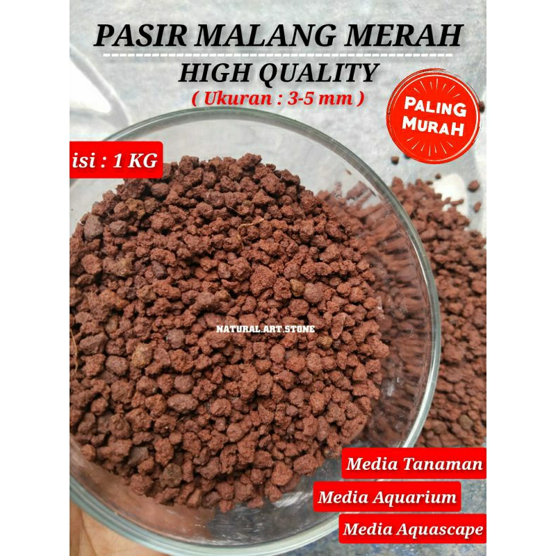 Jual PASIR MALANG MERAH, Vulcanic Soil Lavarock Pasir Vulkanik Media ...