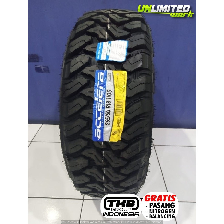Jual Ban Mobil Tahu Off Road Ring 18 ACCELERA M/T-01 265 60 R18 Pajero ...