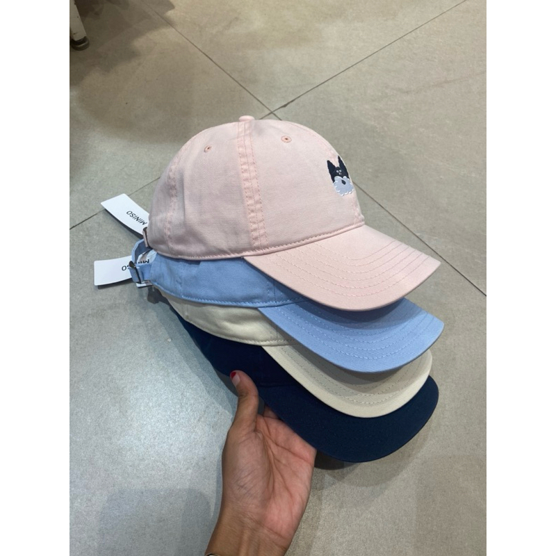 Jual MINISO Doggie Power Collection Baseball Cap(Light Blue, pink, blue ...
