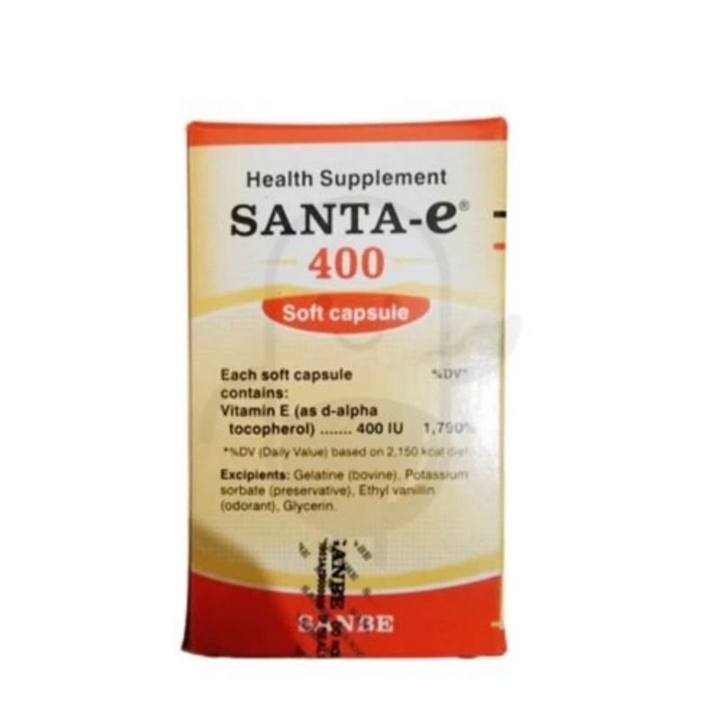Jual SANTA E 400 400 IU BOTOL 30 KAPSUL | Shopee Indonesia