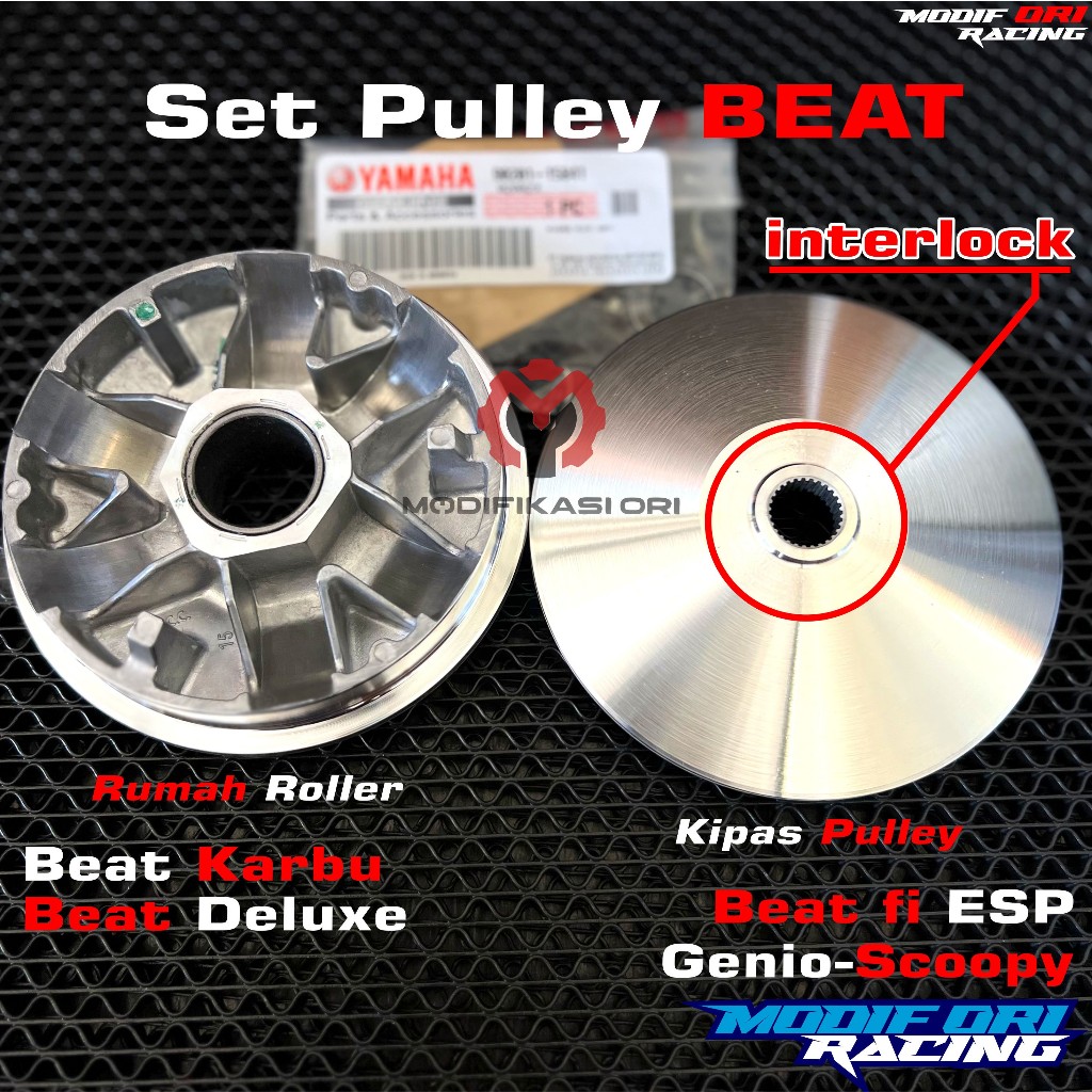 Jual Pulley Rumah roller bubut custom 13,5 13,8 racing beat esp pop scoopy fi vario 110fi kode ...