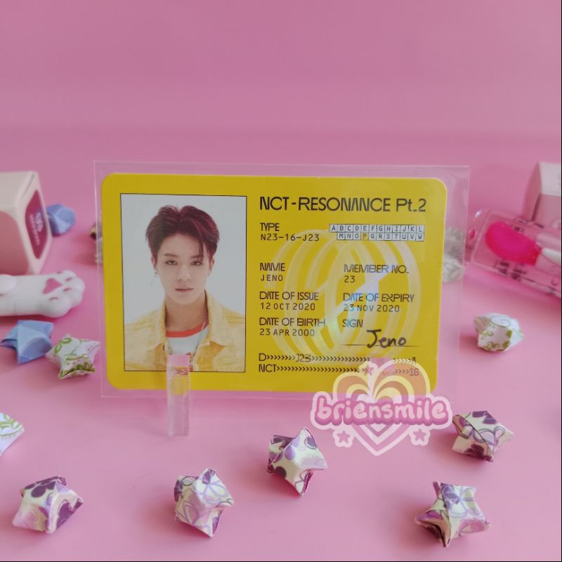 Jual Official photocard pc id card nct dream nct 2020 jeno resonance pt ...