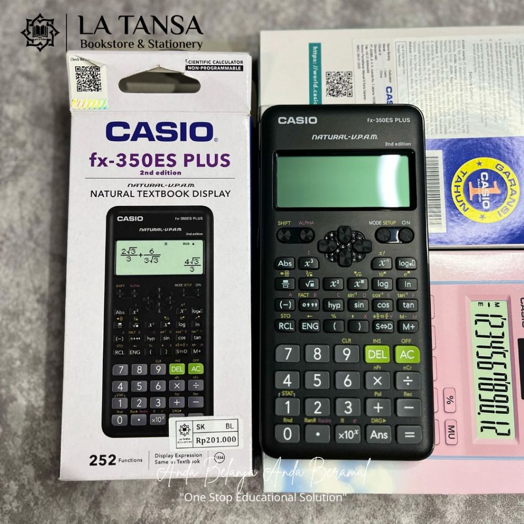 Jual KALKULATOR CASIO FX-350ES PLUS 252F | Shopee Indonesia