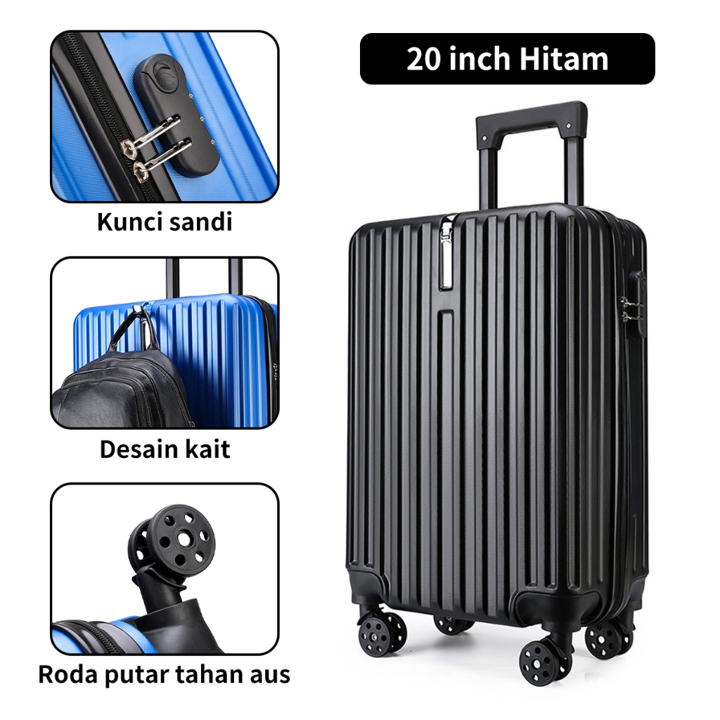 Jual Koper 20 24 Inch Original Cabin Size Koper Import - koper fiber ...