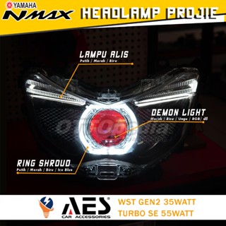 Jual Headlamp Projie BiLED AES Ori Lampu Depan Komplit Pnp Yamaha NMAX ...