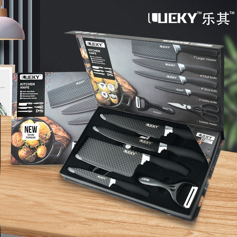 Jual Pisau Dapur Diamond Knives Set (6 in 1) SET PISAU DAPUR | Shopee ...