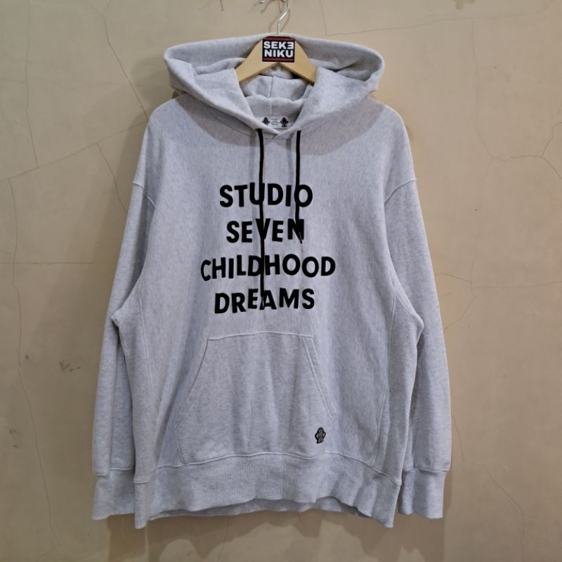 Jual Hoodie STUDIO SEVEN x GU UNIQLO bahan babyteri tebal ( Reverse ...