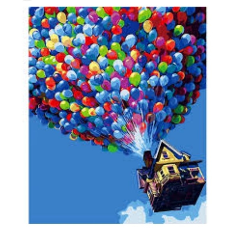 Jual DIY paket kristik dan paket melukis rumah balon udara up | Shopee ...