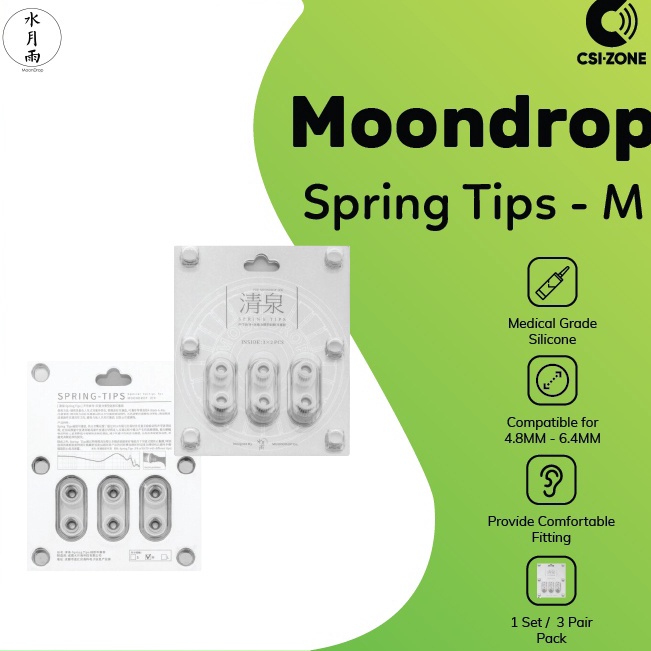 Jual el Terkini PDm Moondrop Spring Tips Silicone Eartips Replacement ...