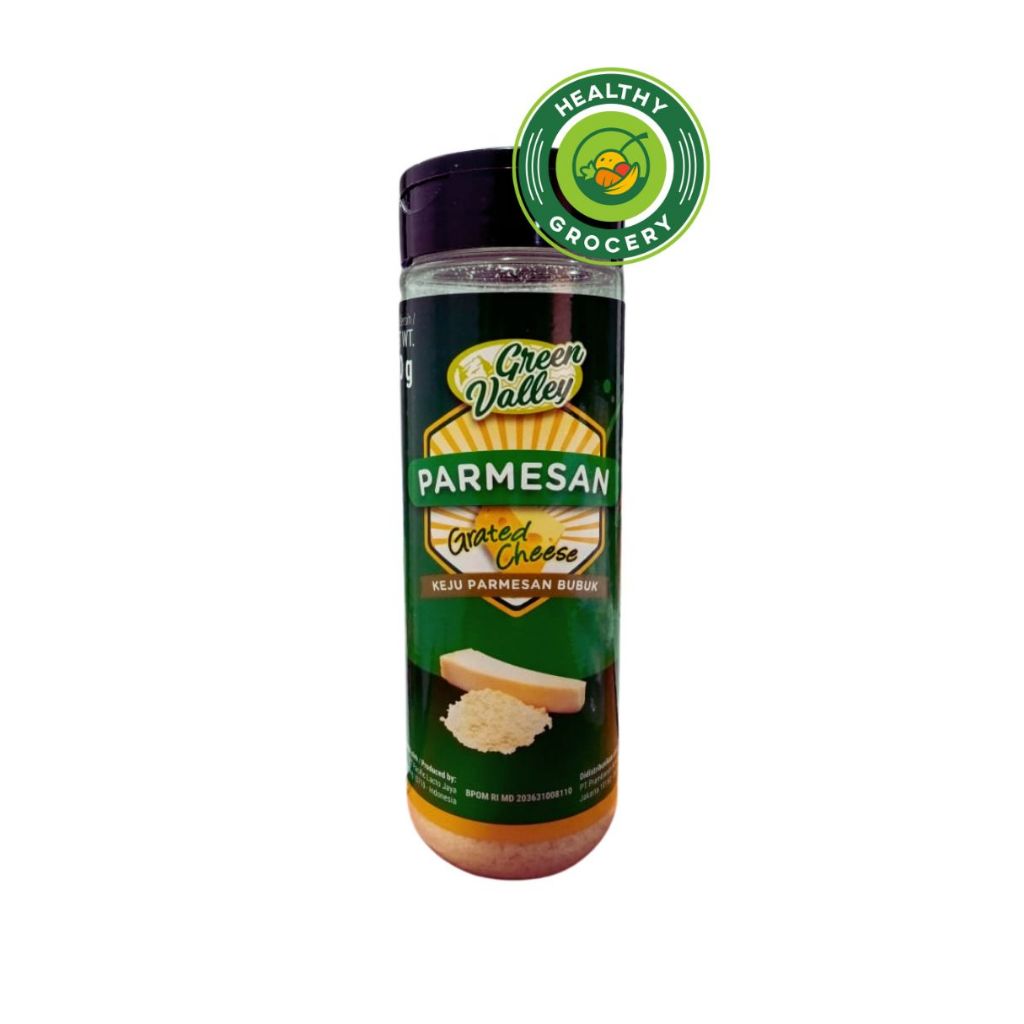 Jual Green Valley Parmesan Grated Cheese 200gr / Keju Parmesan Bubuk ...