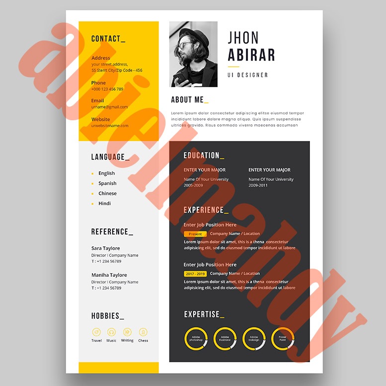 Jual Jasa Desain + Cetak Curriculum Vitae CV Portofolio 002 | Shopee ...