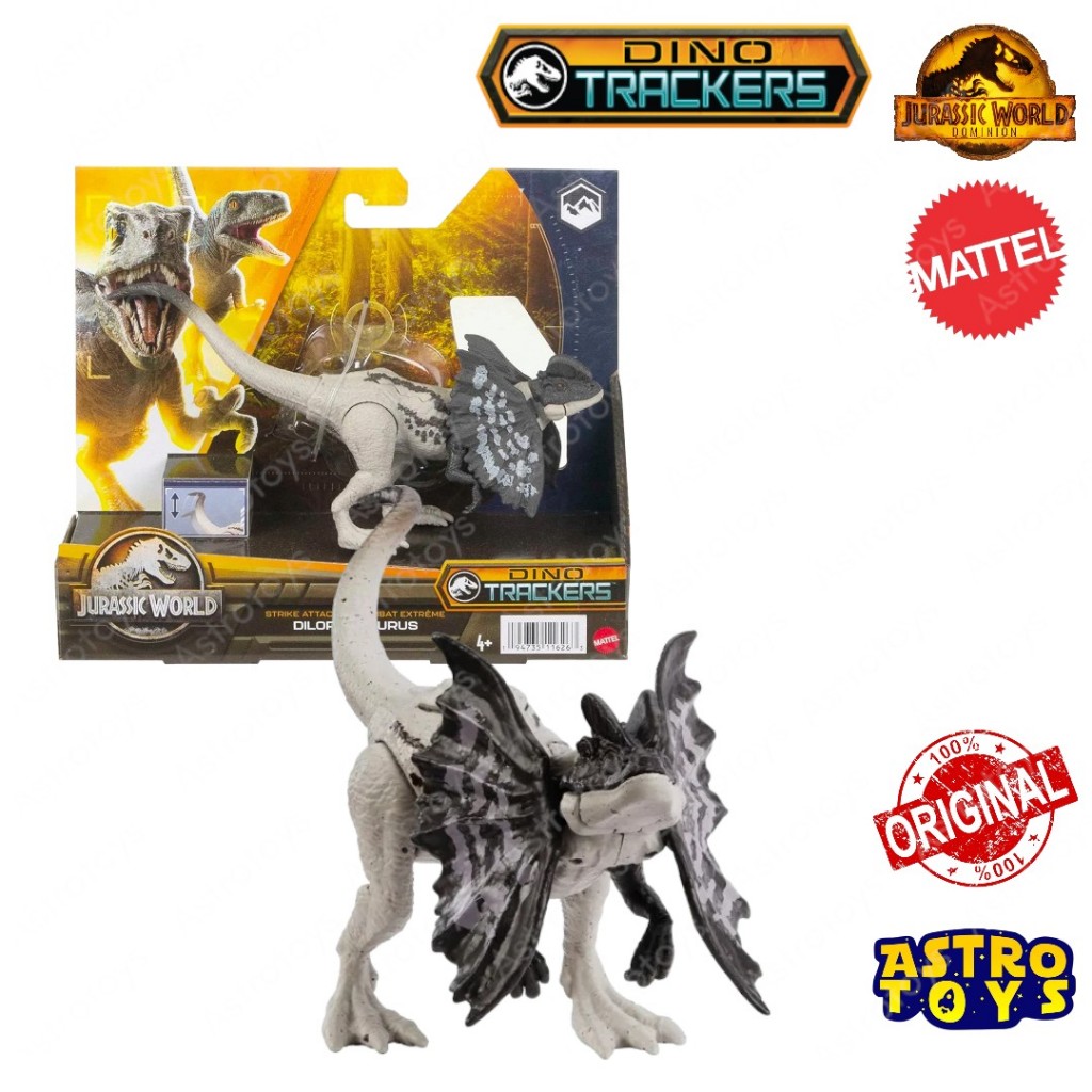 Jual Jurassic World Strike Attack Dilophosaurus Mainan Anak Dinosaurus ...