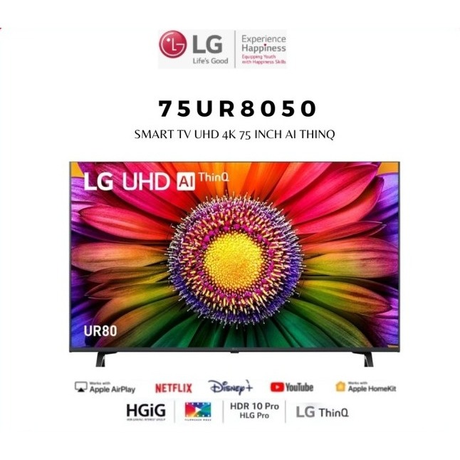 Jual LG 75UR8050 4K Smart UHD AI ThinQ® TV 75 Inch 75UR8050 | Shopee ...