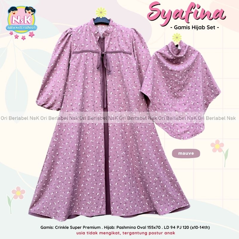 Jual Syafina Gamis Hijab Set | Shopee Indonesia