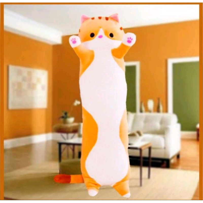 Jual PROMO Bantal Guling kucing Mewah, UKURAN 110 CM...Set Teman tidur ...