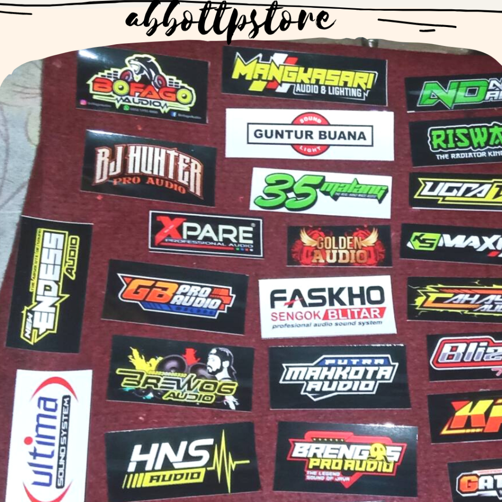 Jual SOUND SYSTEM ISI 25||Stiker Sound System / Sound Balap|Stiker ...
