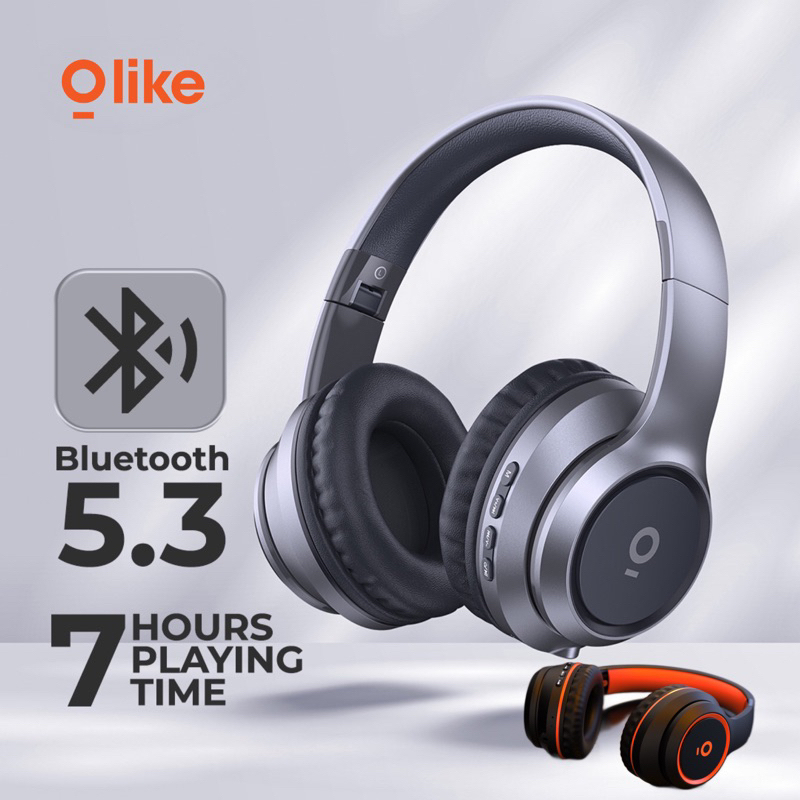 Jual OLIKE H1 Headphone Bluetooth 5.3 Headset Wireless MIC High Quality ...