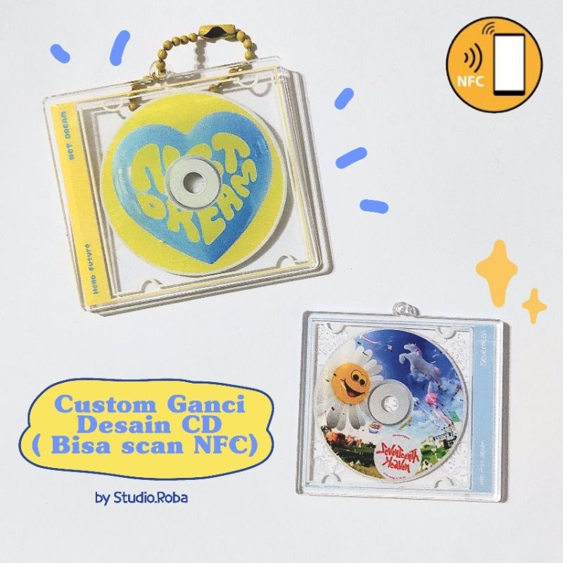 Jual Custom Keyring NFC Desain CD | Shopee Indonesia