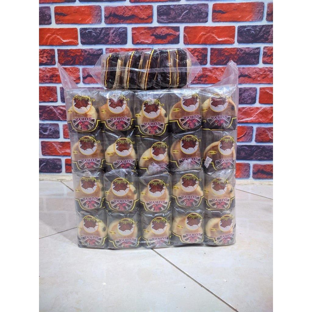 Jual Roti Surya Pia Basah 1 ball isi 10 Pack Total Roti 100 Rasa Coklat ...