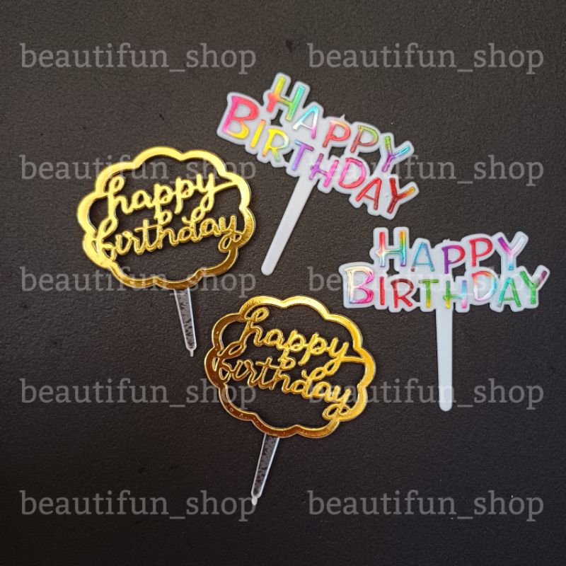 Jual Cake topper mini | topper cake mini | topper pudding mini | topper ...