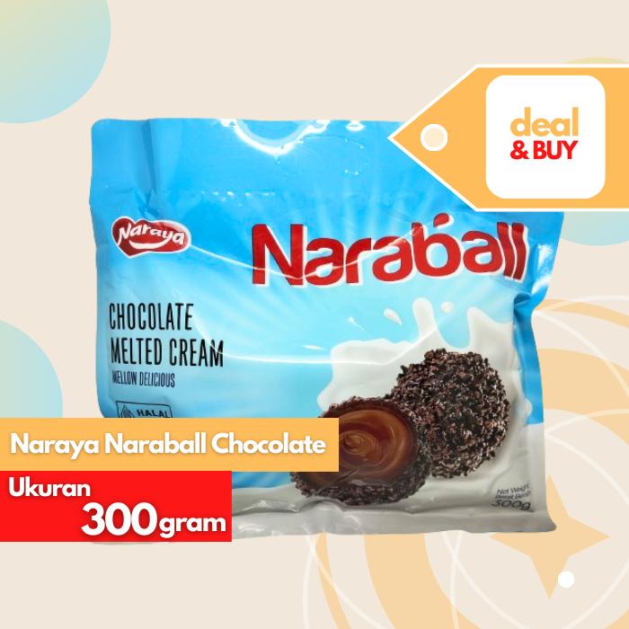 Jual Naraya Naraball Chocolate/ Wafer Salut Kukis Rasa Coklat 300g ...