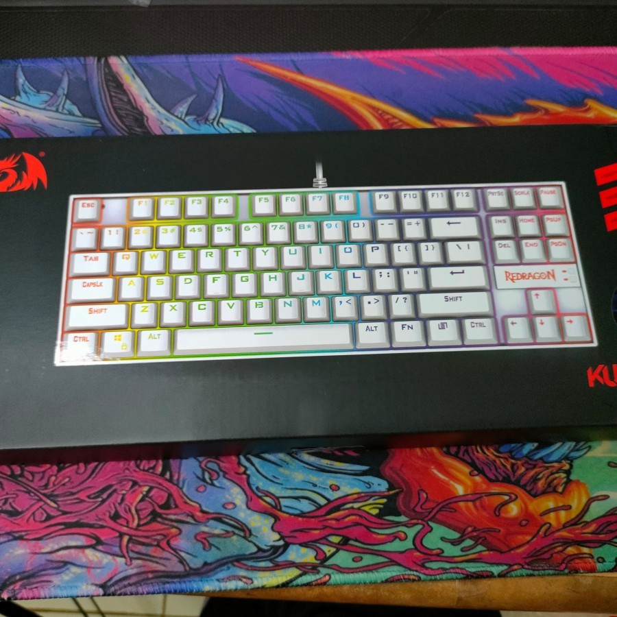 Jual Redragon KUMARA RGB TKL K552 - Mechanical Gaming Keyboard - Putih ...