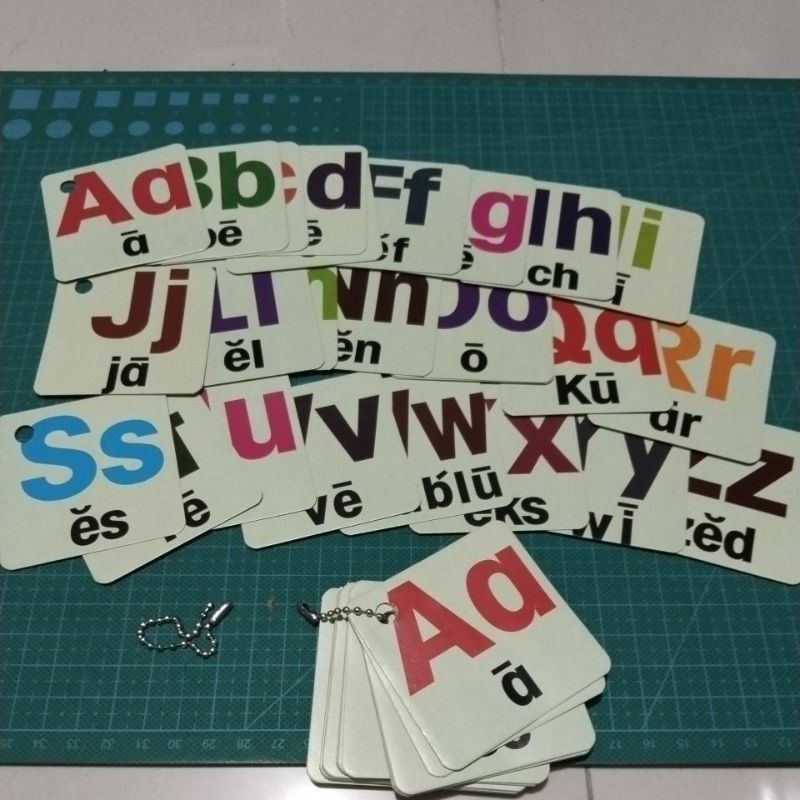 Jual Flashcard huruf abjad, huruf besar, huruf kecil, huruf lepas ...