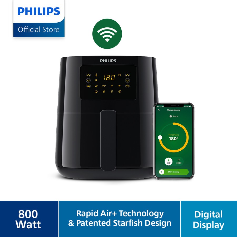 Jual Philips Air Fryer Compact Connected - HD9255/90 - Regular I ...