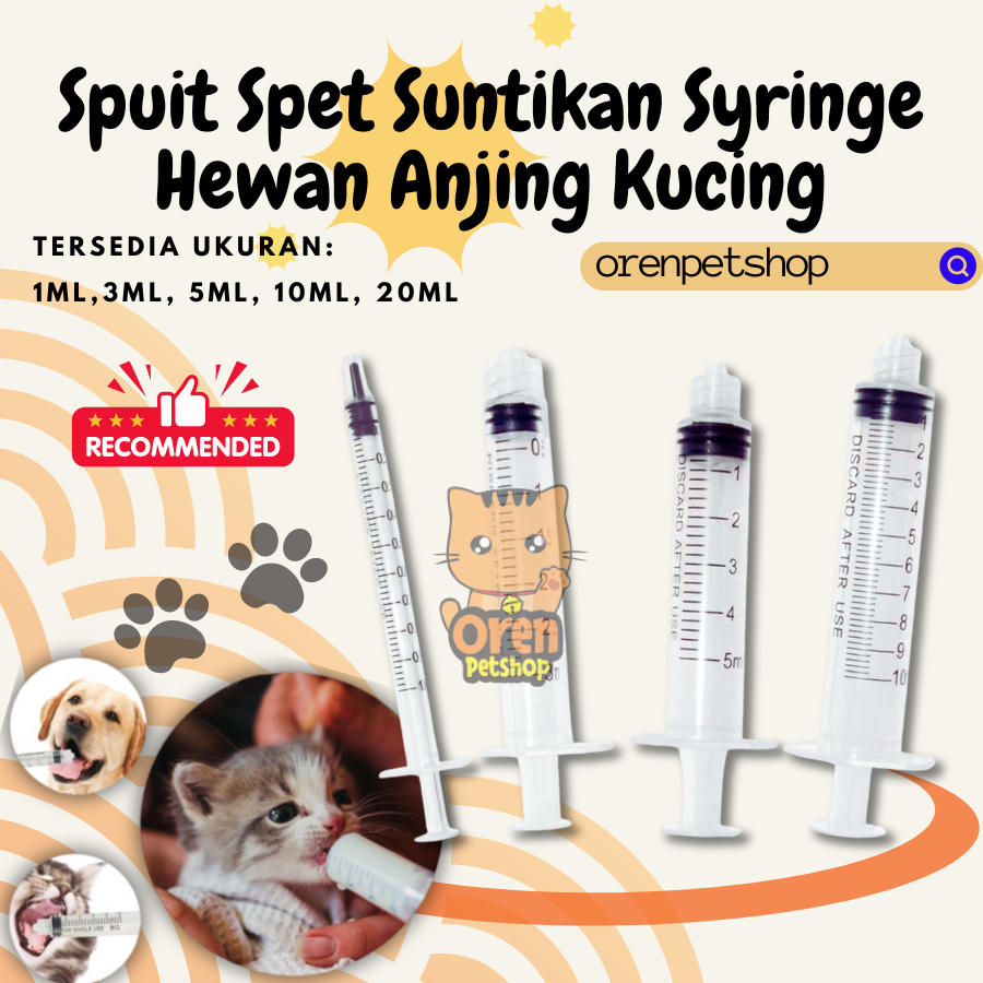 Jual Suntikan Syringe Sepetan Spet Pipet Spuit Obat Vitamin Susu Hewan ...