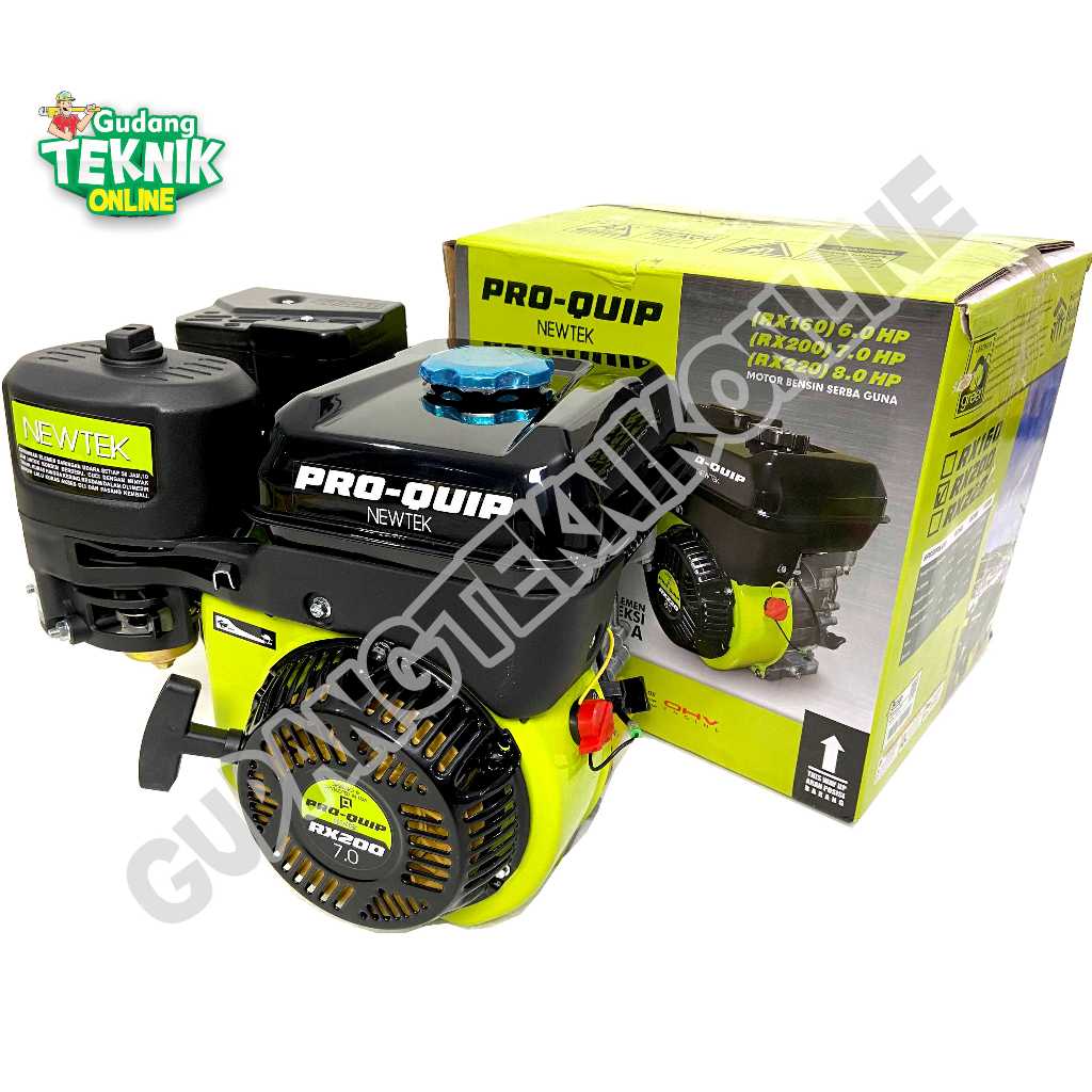 Jual Engine Penggerak 7HP PRO-QUIP RX 200 4 Tak Mesin Penggerak Bensin ...