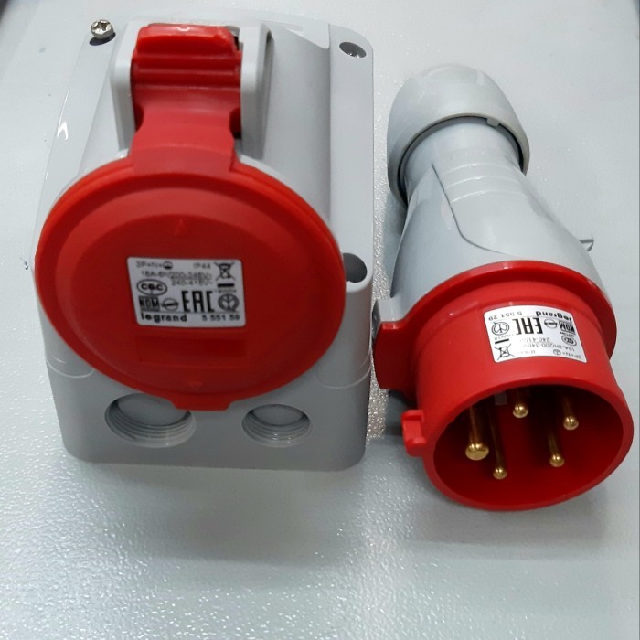 Jual Legrand Set Surface Mounting IP44 + Straight Plug 3P+N+E / 5 Pin 32A | Shopee Indonesia