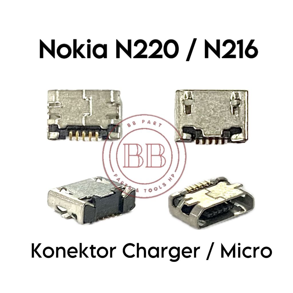 Jual Konektor Charger Only Type Micro Nokia N220 / N216 - Connector Cas ...