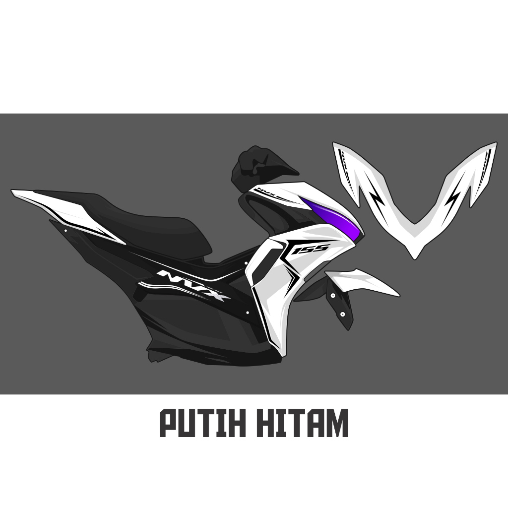 Jual STRIPING AEROX TRANSPARAN AEROX ALL NEW CONNECTED 155 STICKER AEROX KEREN MURAH SPTR AEROX ...