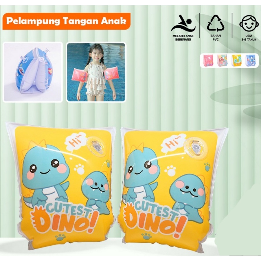 Jual 1 Set Ban Tangan Pelampung Renang Anak Pelampung Tangan Motif ...
