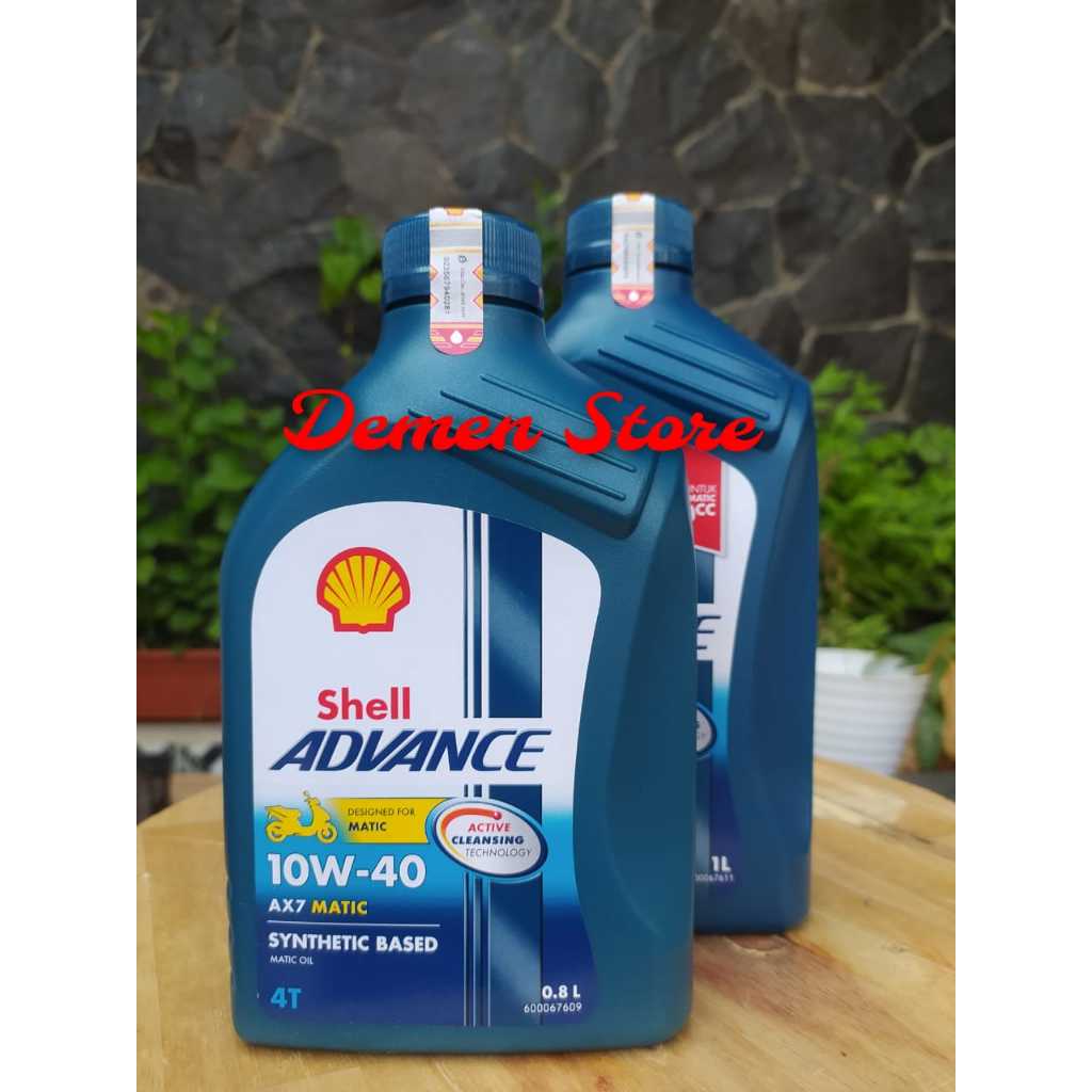 Jual Oli Mesin Motor Shell Advance AX7 Matic 10W/40 Original | Shopee Indonesia