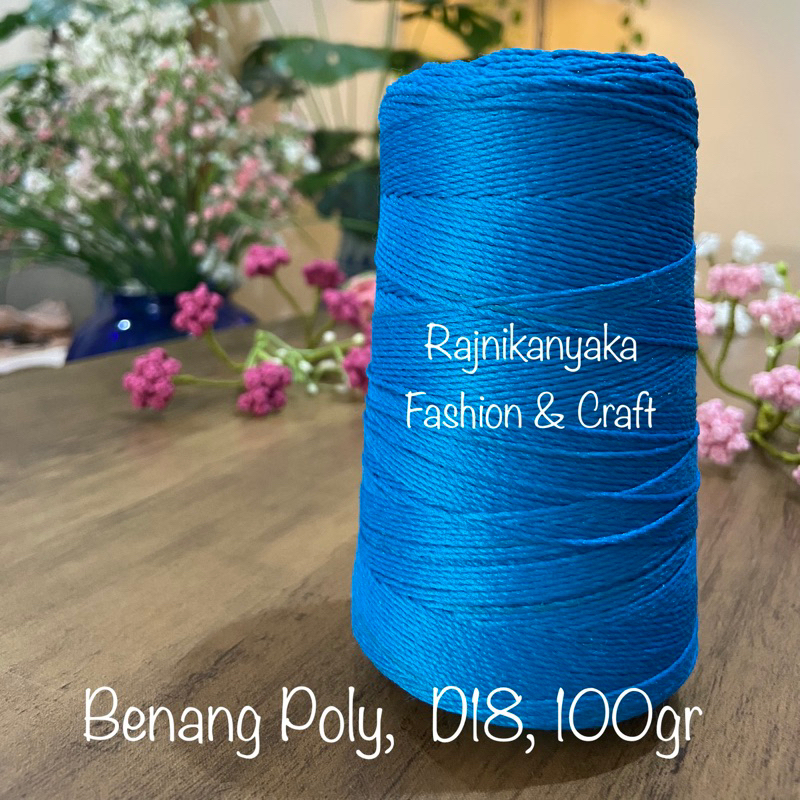 Jual Benang Poly/Benang Rajut Poly/Benang Polyester, D18, 100gr ...