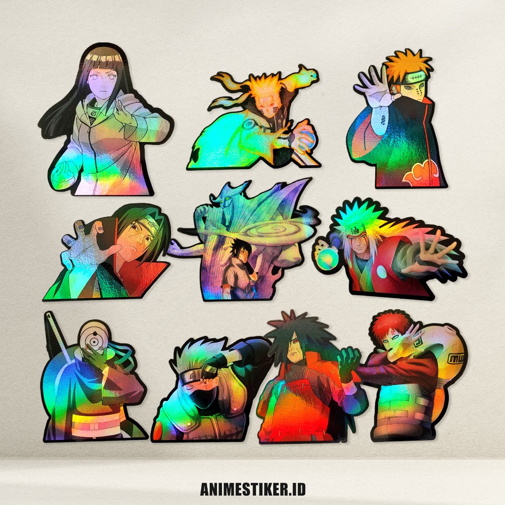 Jual stiker sticker hologram anime NARUTO stiker hologram stiker ...