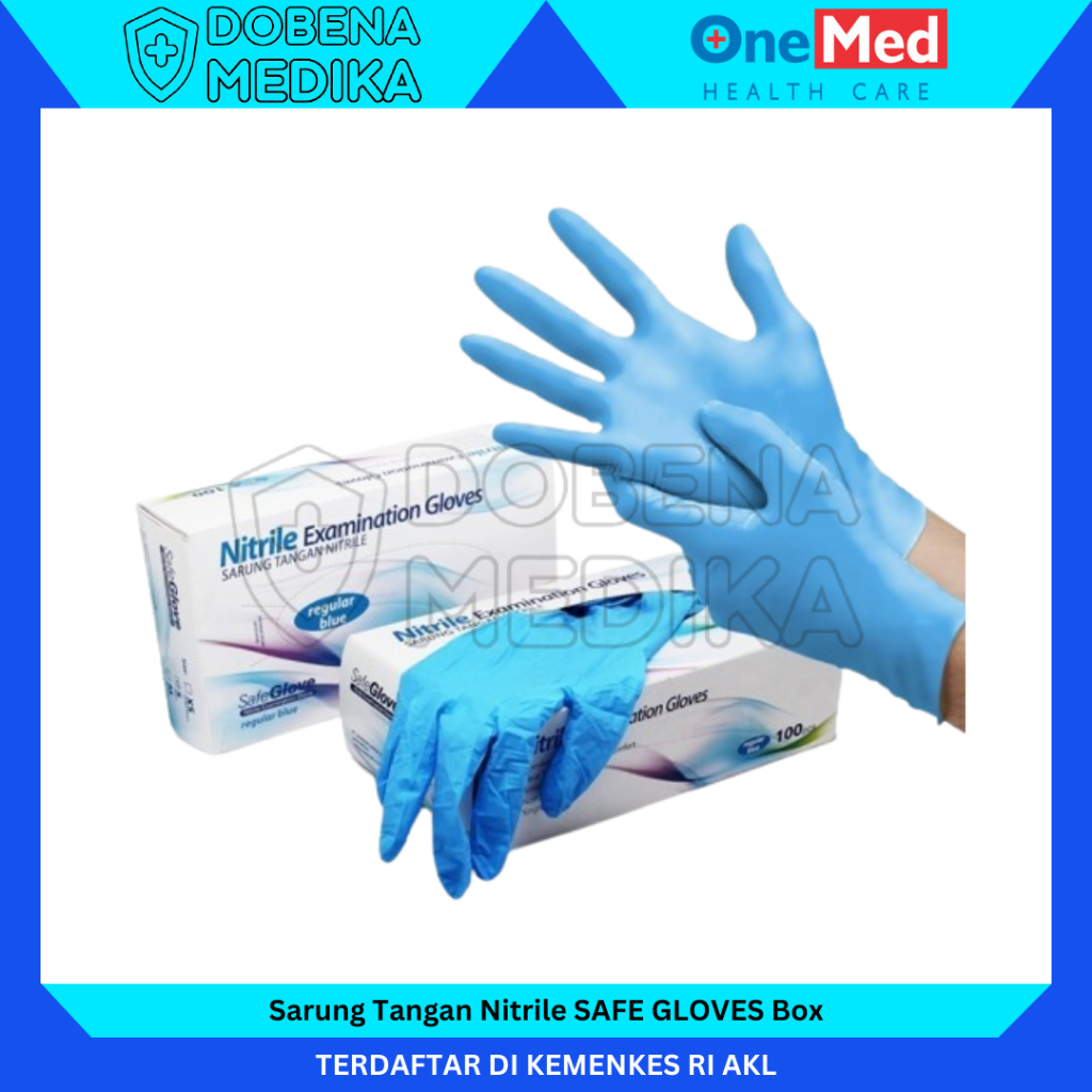 Jual Safe Gloves Handscoon Sarung Tangan Nitrile Non Powder Non Steril ...