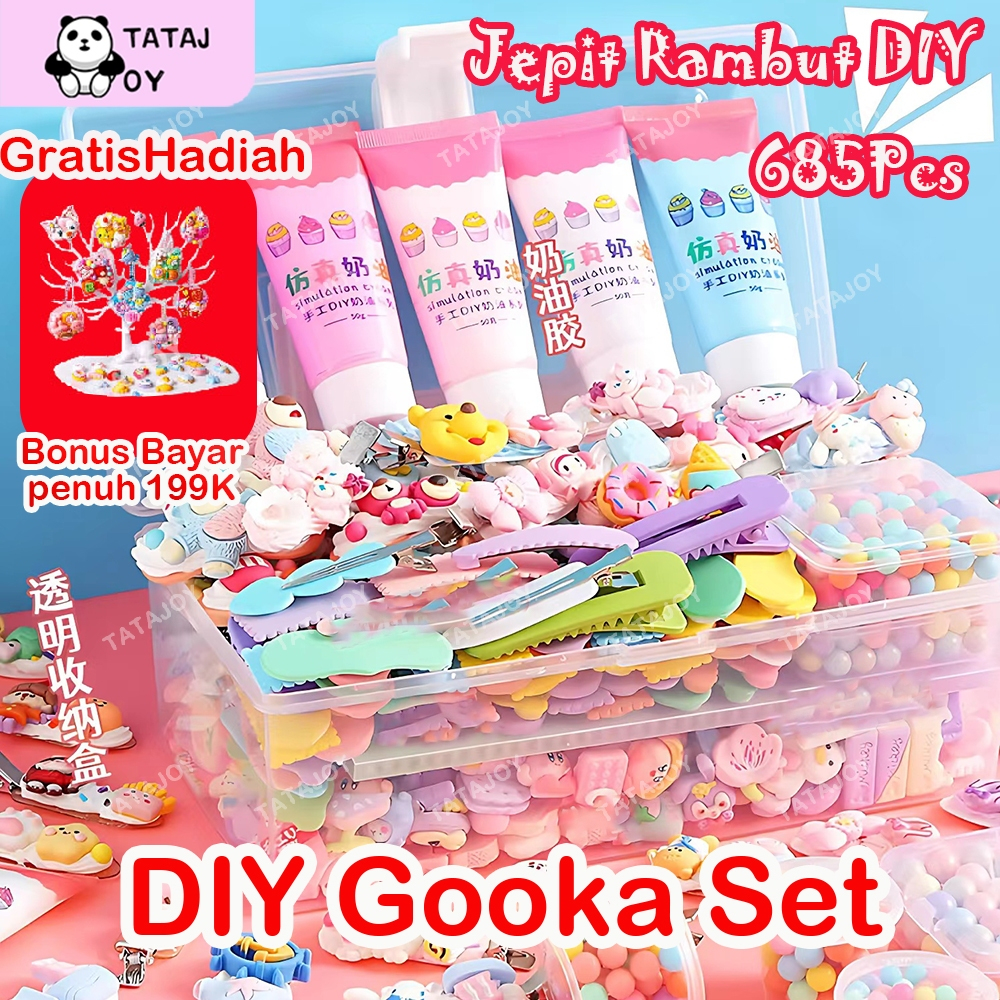 Jual Tatajoy [Plus]DIY Gooka Set Cream Gum Stiker Anak Set Alat Tangan ...