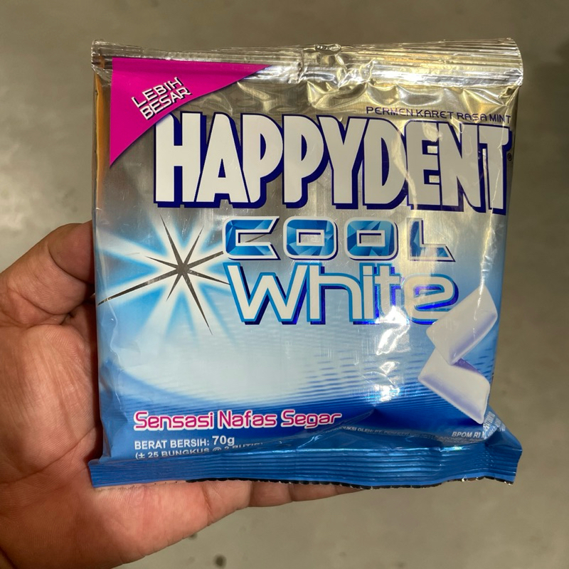 Jual Happydent Cool White Permen Karet isi 25 Pcs / Permen Karet ...