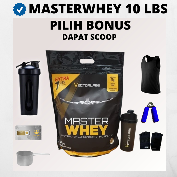 Jual Vectorlabs Master Whey 10 lbs 4500 gram Susu Whey Protein Isolate ...
