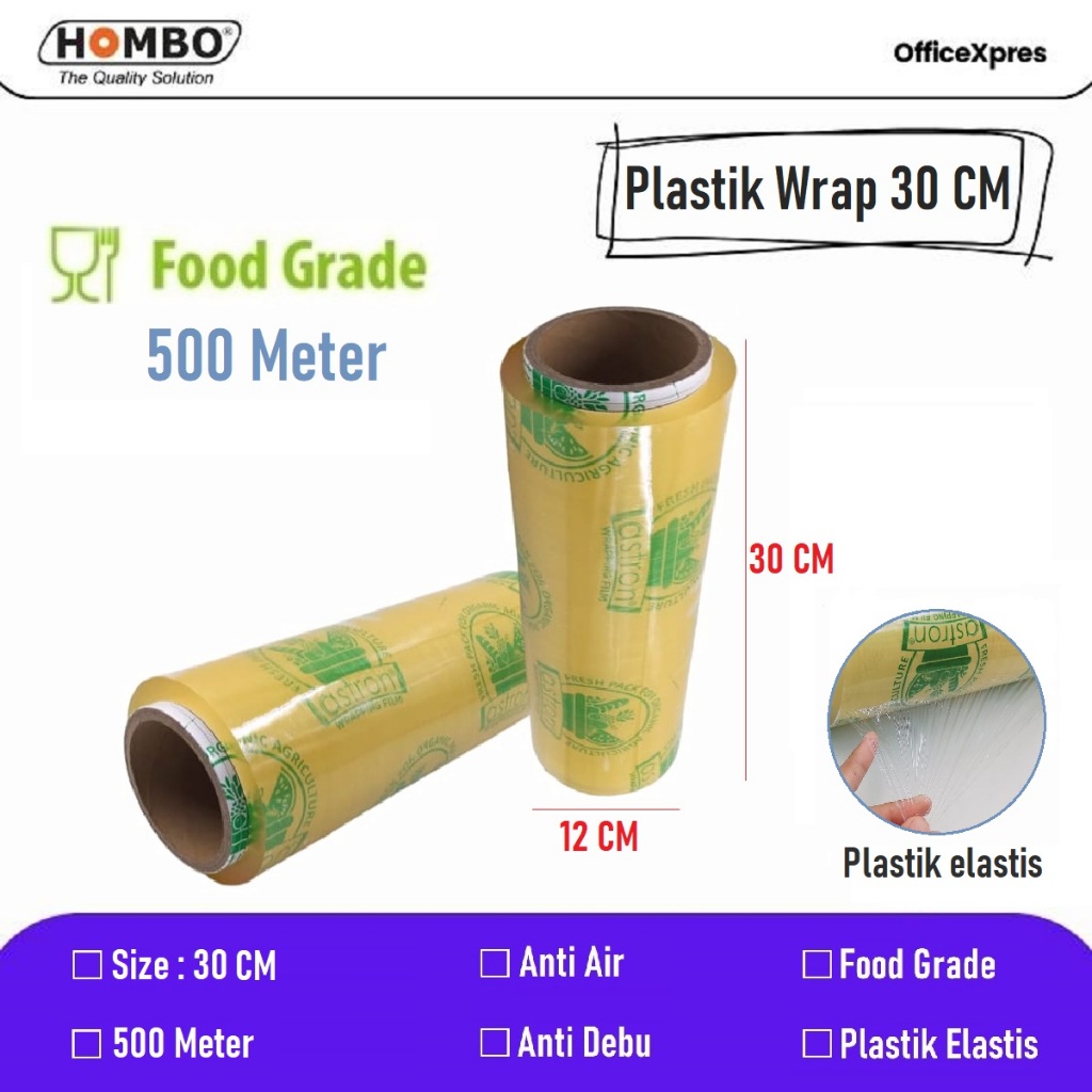 Jual Plastik Wrap 500meter / Food Grade / Plastik Wrapping 30cm ...