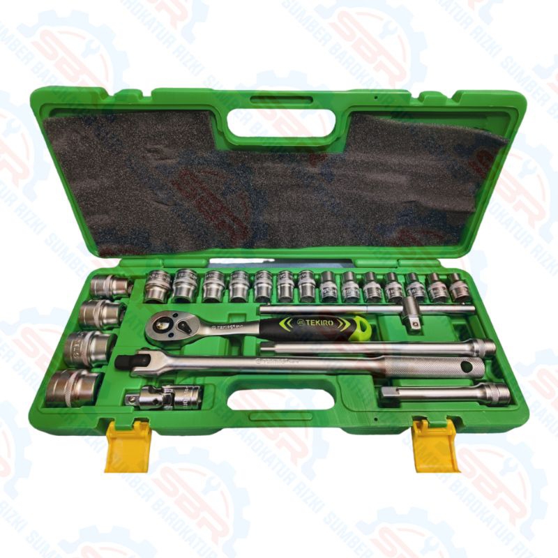 Jual Kunci Socket Set TEKIRO 8-32mm DR, ½ 24pcs Besi /plastik | Shopee ...