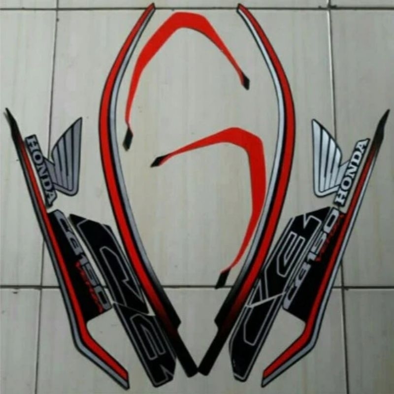 Jual Striping sticker lis body honda cb 150 verza thn 2018 full hitam ...