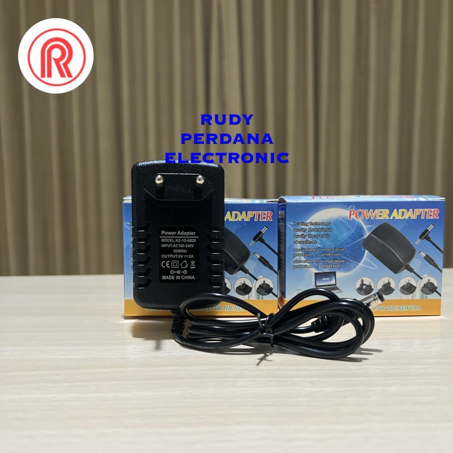 Jual ADAPTOR 6V 2A 6 VOLT 2 AMPERE MURNI | Shopee Indonesia