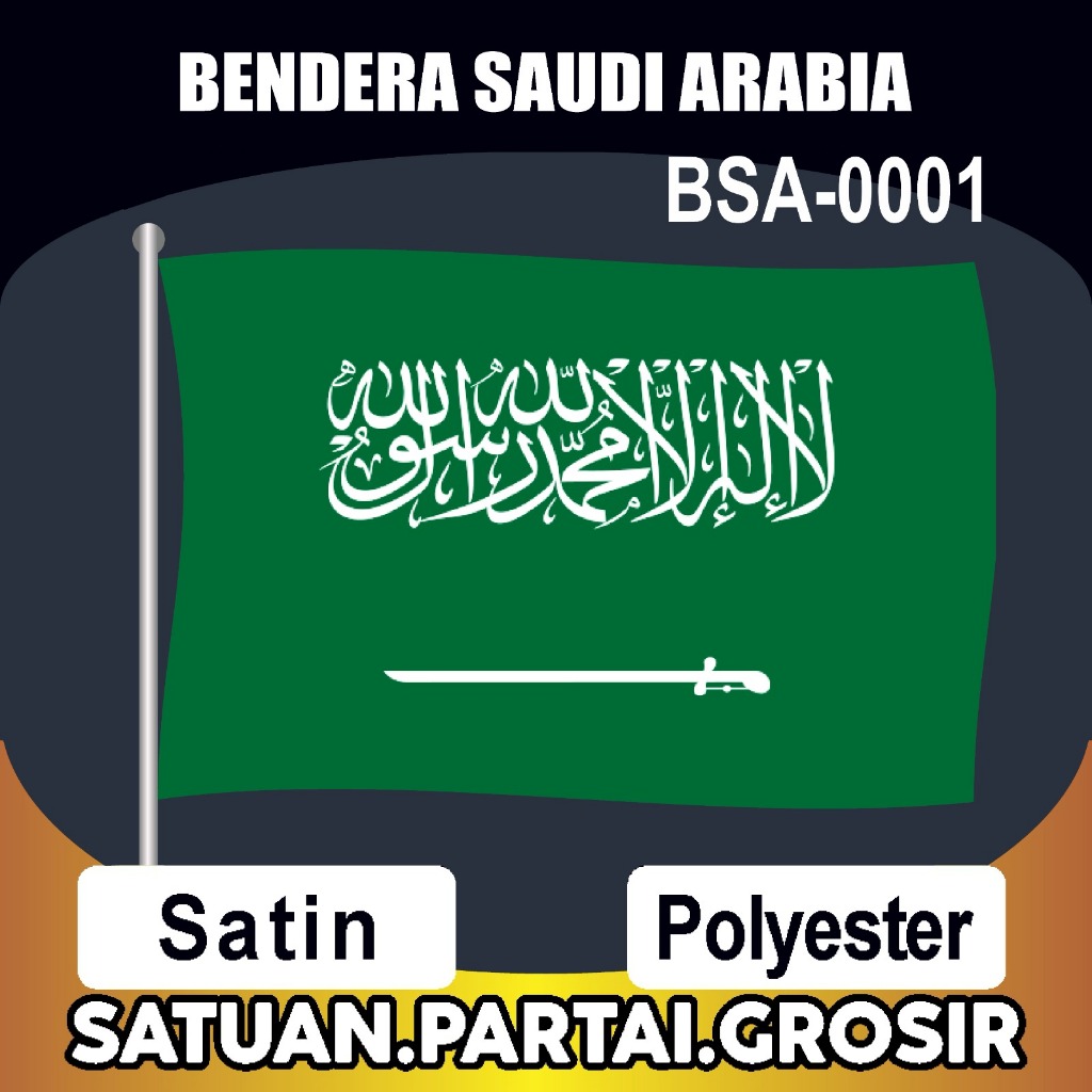 Jual Bendera Saudi Arabia Custom Printing/Cetak Mini Flag Custom ...