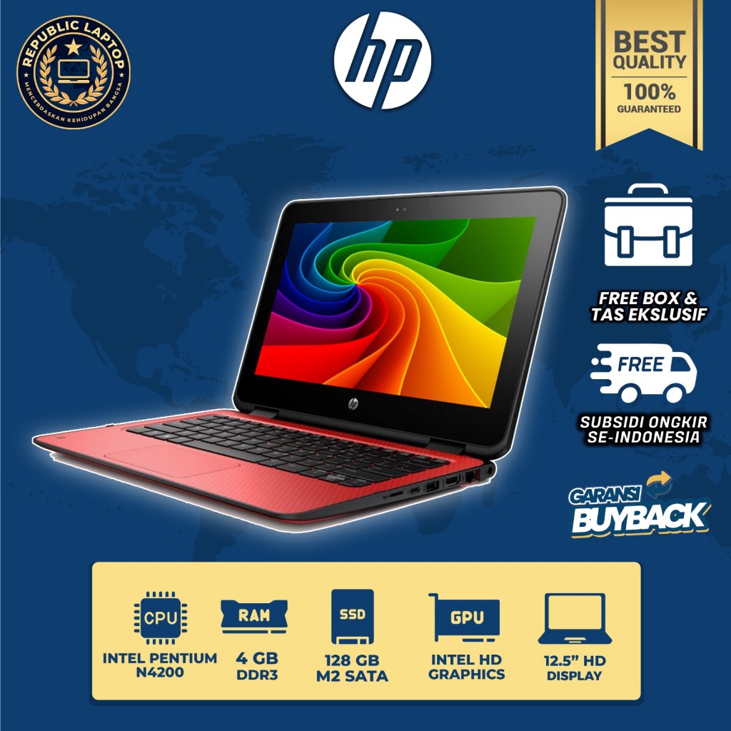 Jual LAPTOP HP MERAH FLIP 2IN1 2JUTAAN | Shopee Indonesia